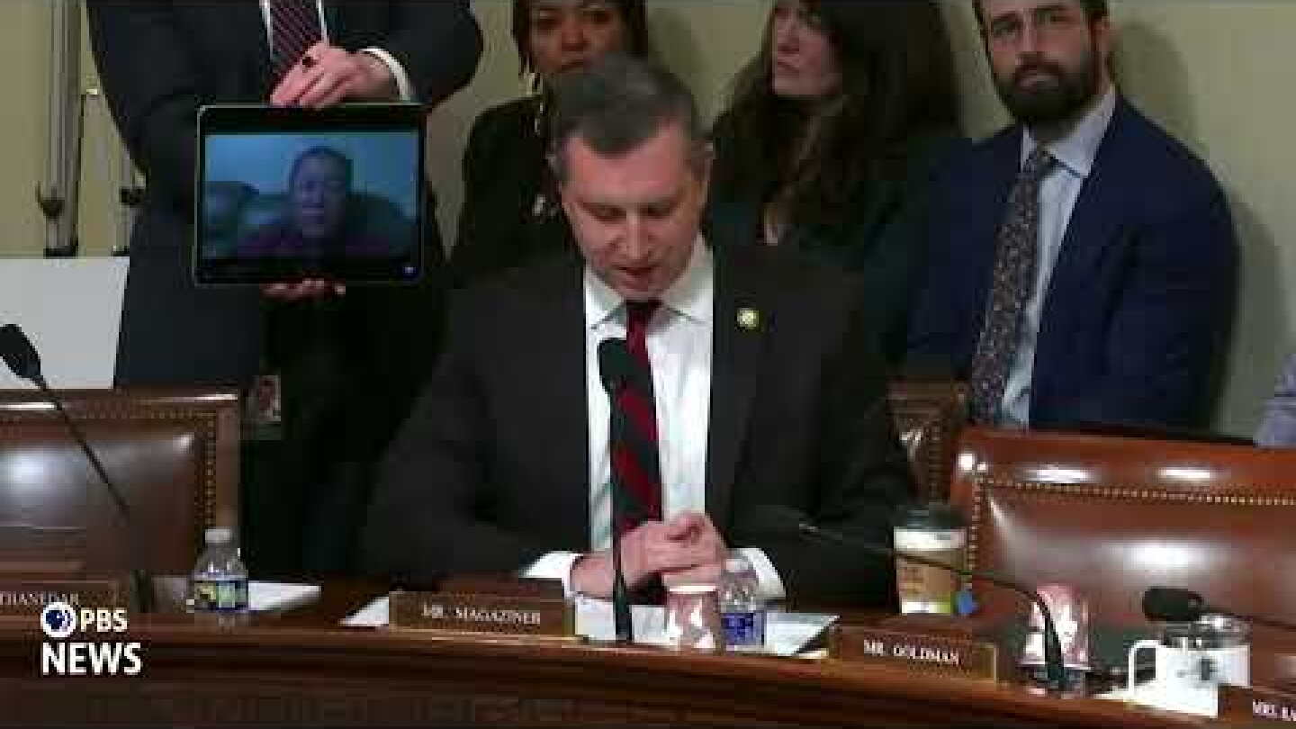 WATCH: Rep. Magaziner confronts Noem with deported U.S. military ...
